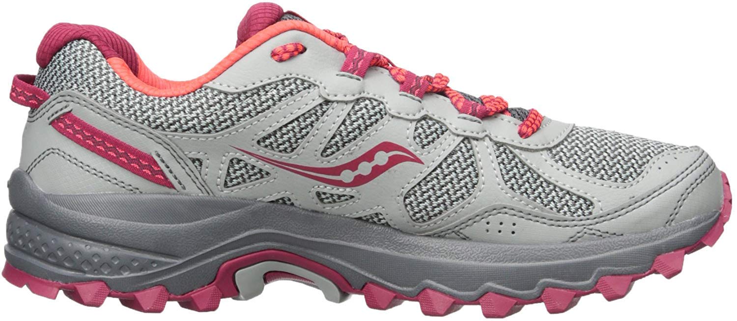 Saucony Women's Excursion TR11 Grey/Purple Running Shoe 10 M US