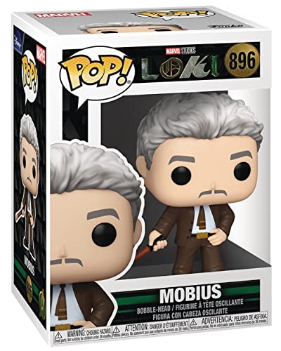 POP Marvel: Loki - Mobius Funko Pop Vinyl Figure (Bundled with Compatible Pop Box Protector Case) Multicolored 3.75 inches