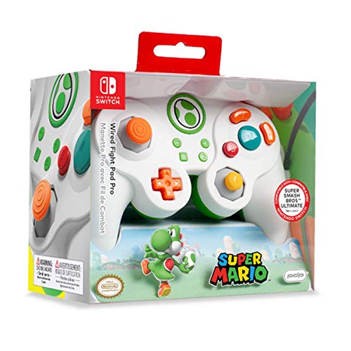 PDP Gaming Super Mario Bro Yoshi GameCube Wired Fight Pad Pro Controller: Yoshi - Nintendo Switch