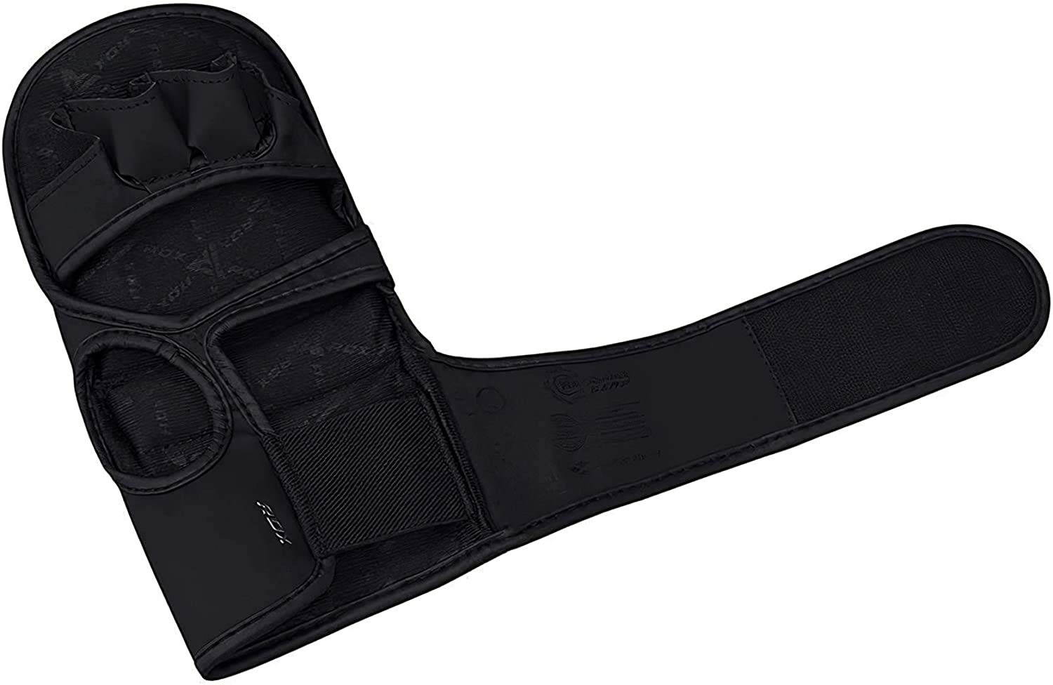 RDX MMA Hybrid Sparring Gloves, Maya Hide Leather, Open Ventilated Palm, Padded Mitts Martial Arts Kickboxing Muay Thai Training Cage Fighting, Men Adult, Punching Bag and Pads Workout