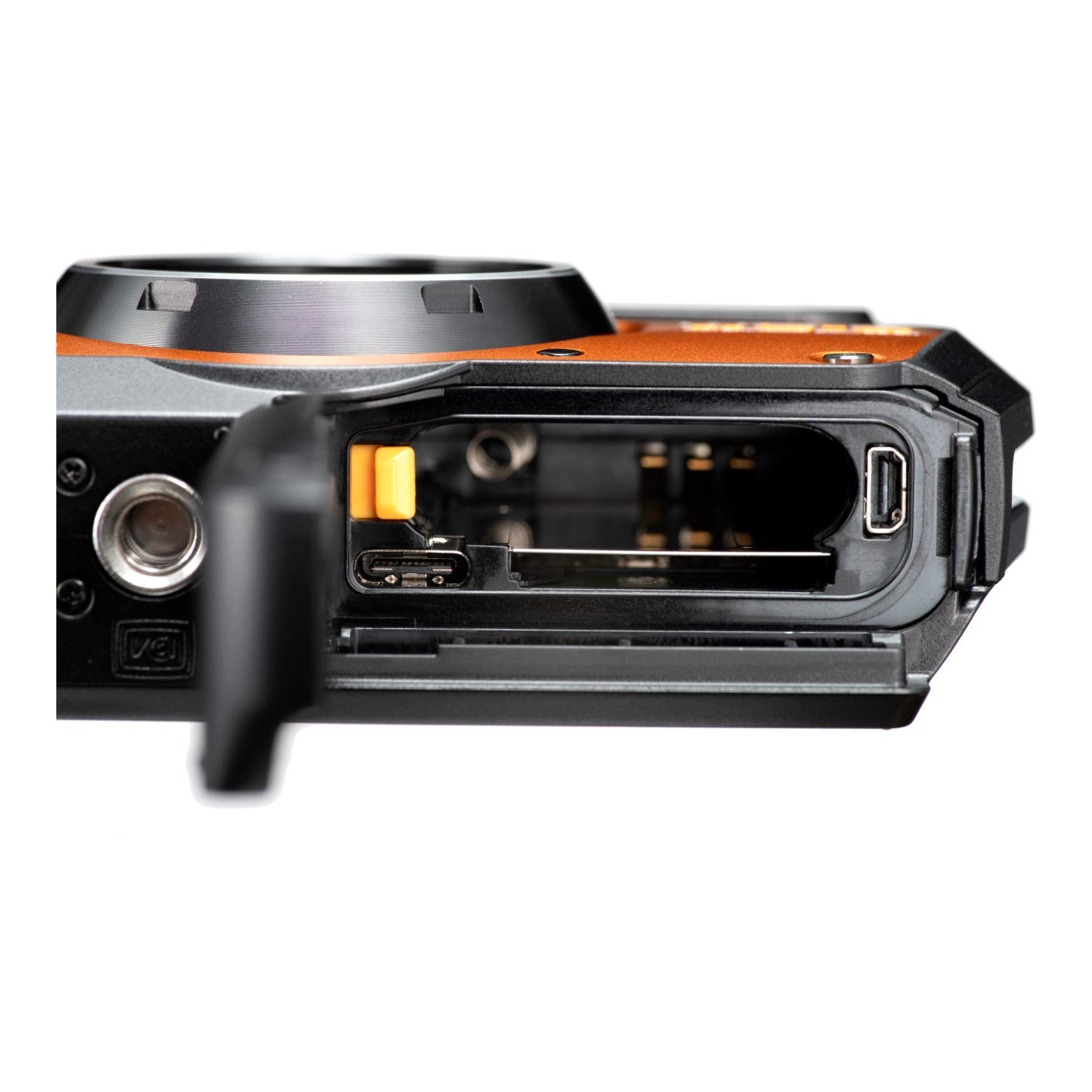 Ricoh WG-6 Webcam Orange Waterproof Camera 20MP Higher Resolution Images 3-Inch LCD Waterproof 20m Shockproof 2.1m Underwater Mode 6-LED Ring Light for Macro Photography