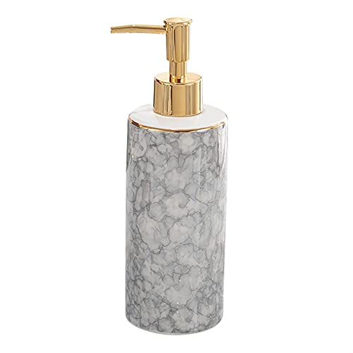 Soap Dispenser for Bathroom 6-Piece Set Ceramic Kitchen Soap Dispenser with Tray, for Home Hotel Bathroom, Kitchen Hotel Bathroom Accessories Bottles Dispenser