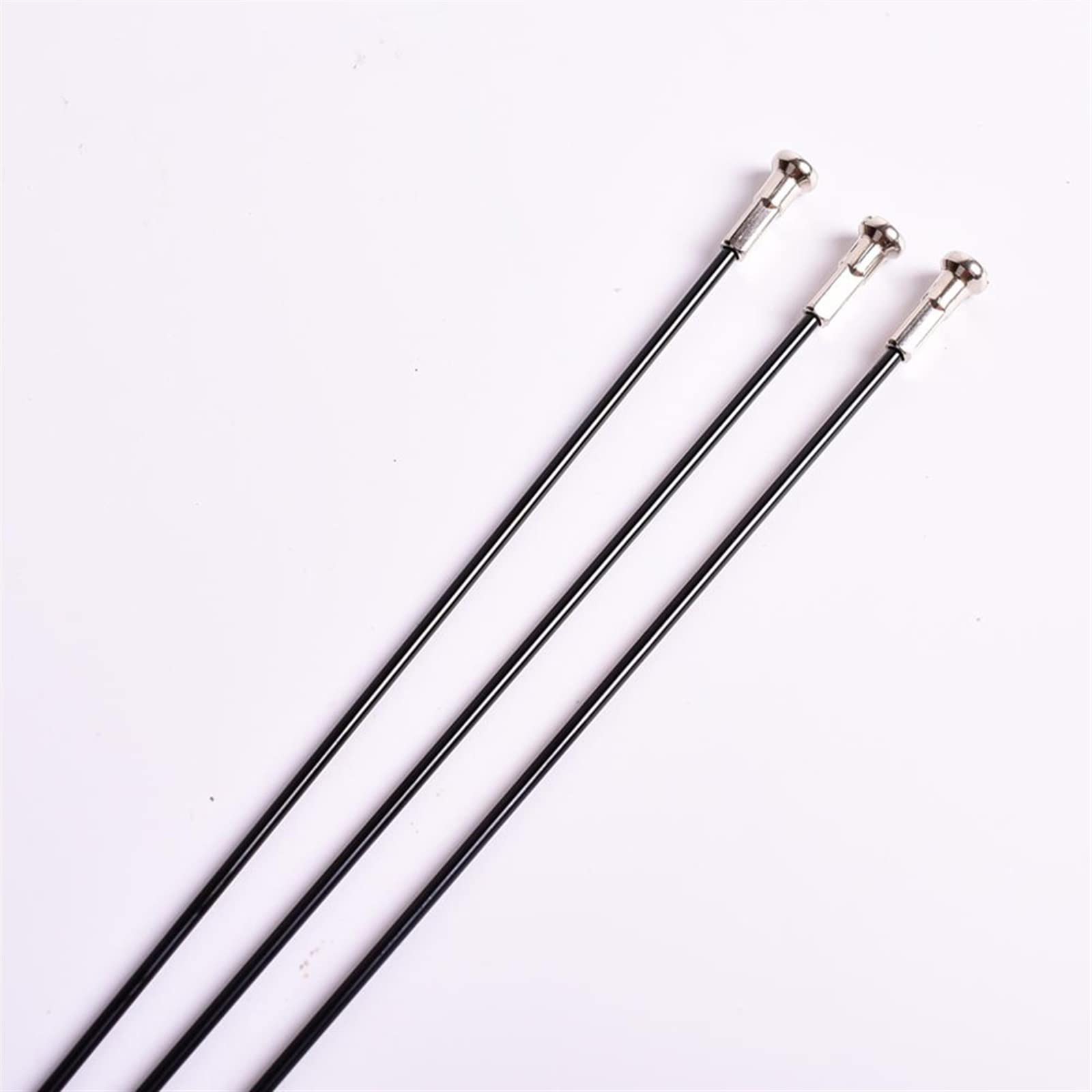 TVLAR 18Pcs 14G 251mm-269mm Mountain Bicycle Steel Spokes Bike Wheel Radius Knitting Needle Accessories with Caps Suitable 36-Hole Hub (Color : 253mm)