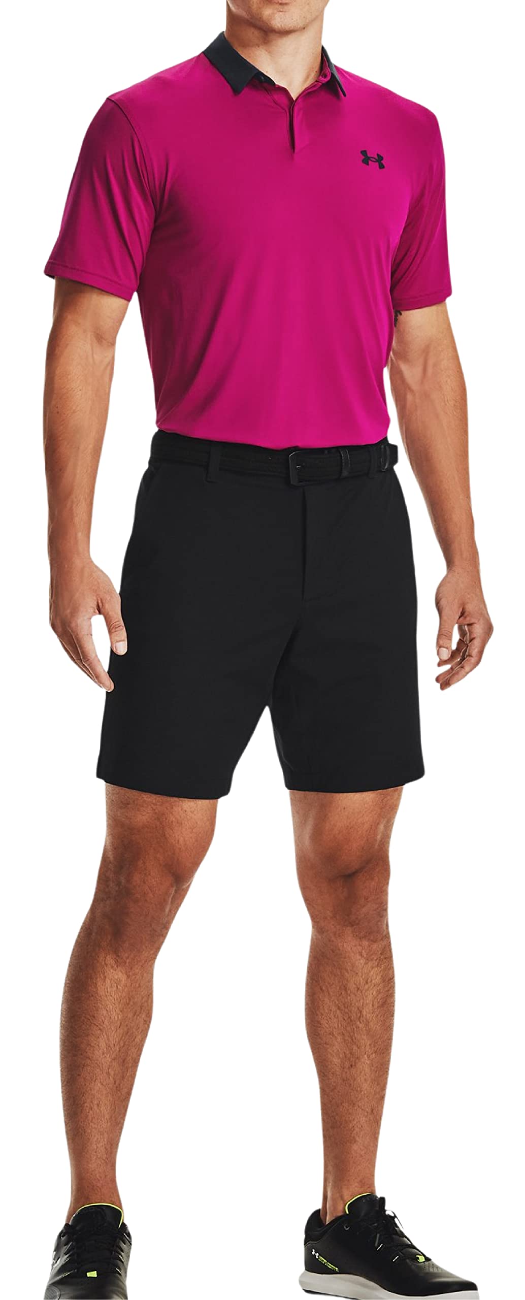 Under Armour Men's UA Iso-Chill Polo Athletic Shirt 1362493 (as1, Alpha, m, Regular, Regular, Magenta Pop/Blackout Purple-524, Medium)