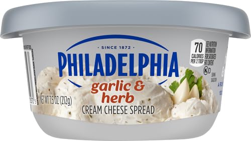 Philadelphia Garlic & Herb Cream Cheese Spread, 7.5 oz Tub
