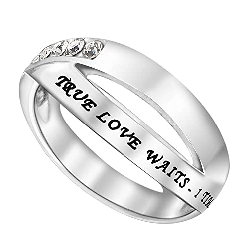 Radiance Purity Ring "True Love Waits" 1 Timothy 4:12 (7)