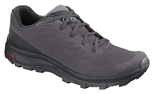 Salomon Outline Hiking Shoes for Men, Magnet/Black/Monument, 7