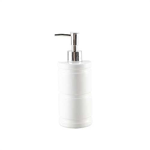 Soap Dispenser Bamboo Shape Soap Dispenser for Bathroom Kitchen Office White Soap Pump Ceramic Soap Bottle for Lotion Dish Soap Shampoo (500ml/16.90oz) Soap Pump Bottles