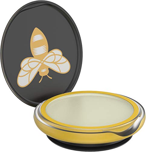 PopSockets Lip Balm Phone Grip with Expanding Kickstand, PopLips, Burt's Bees, PopSockets for Phone - Bee Logo Black