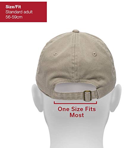 Outdoor Cap Standard Mountain dad hat-unstructured soft cotton cap, Khaki, One Size