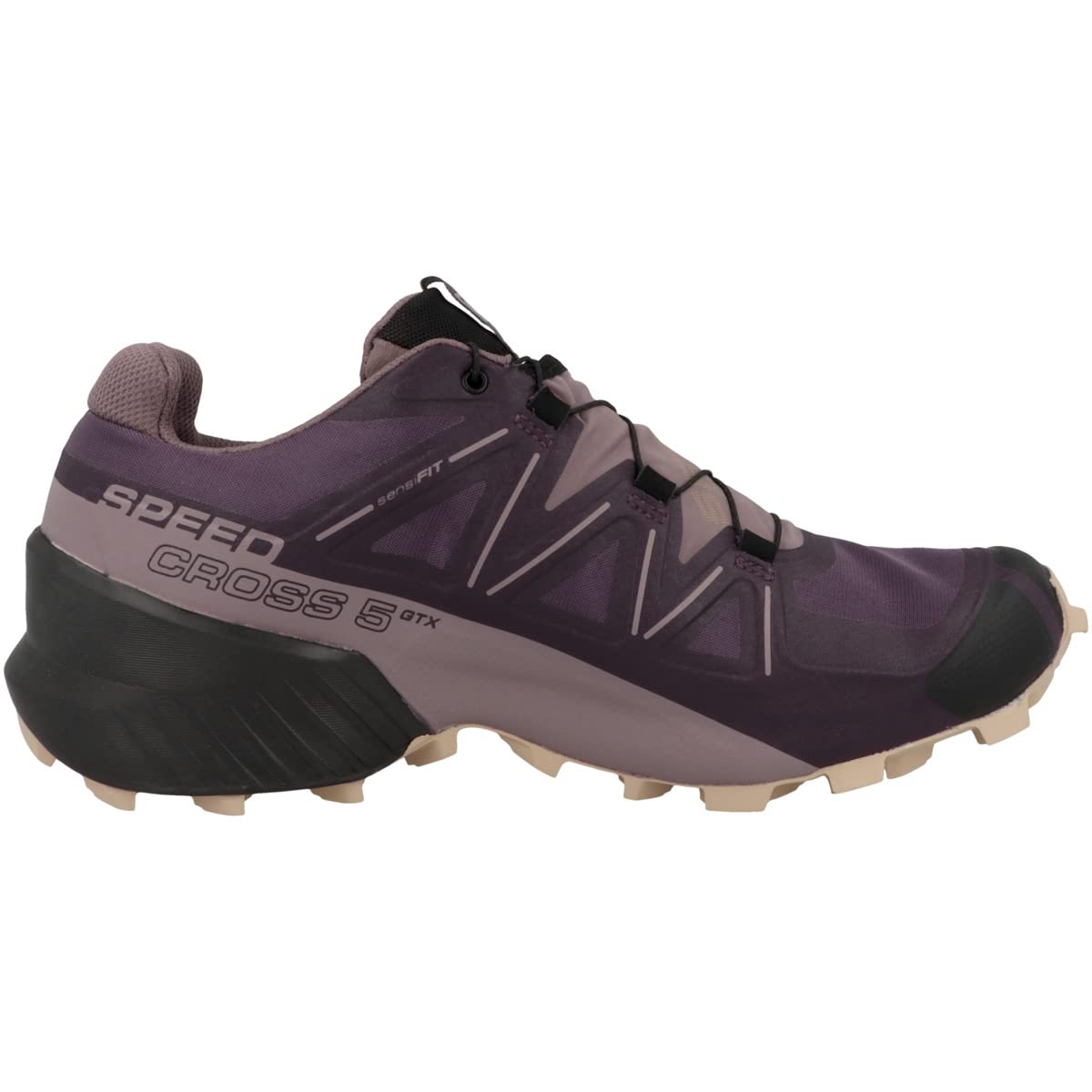 Salomon Speedcross 5 Gore-tex Trail Running Shoes for Women, Sirocco/Mocha Mousse/Mecca Orange, 9