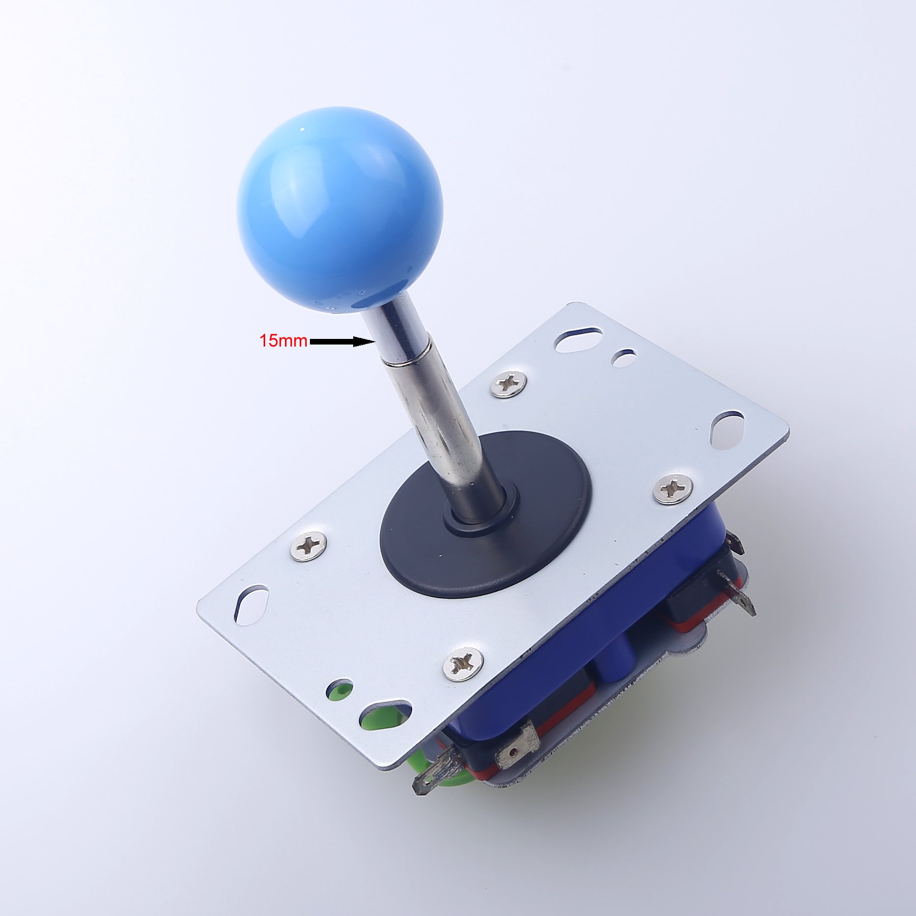 Qenker 2 Piece Chrome Arcade DIY Shaft Extender Joystick Extension Rod Extender Shafts for Sanwa Joystick/Seimitsu Joystick/Zippyy Joystick/Jamma Extension/Control