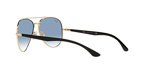 Ray-Ban RB3675 Aviator Sunglasses, Silver/Dark Grey, 58 mm