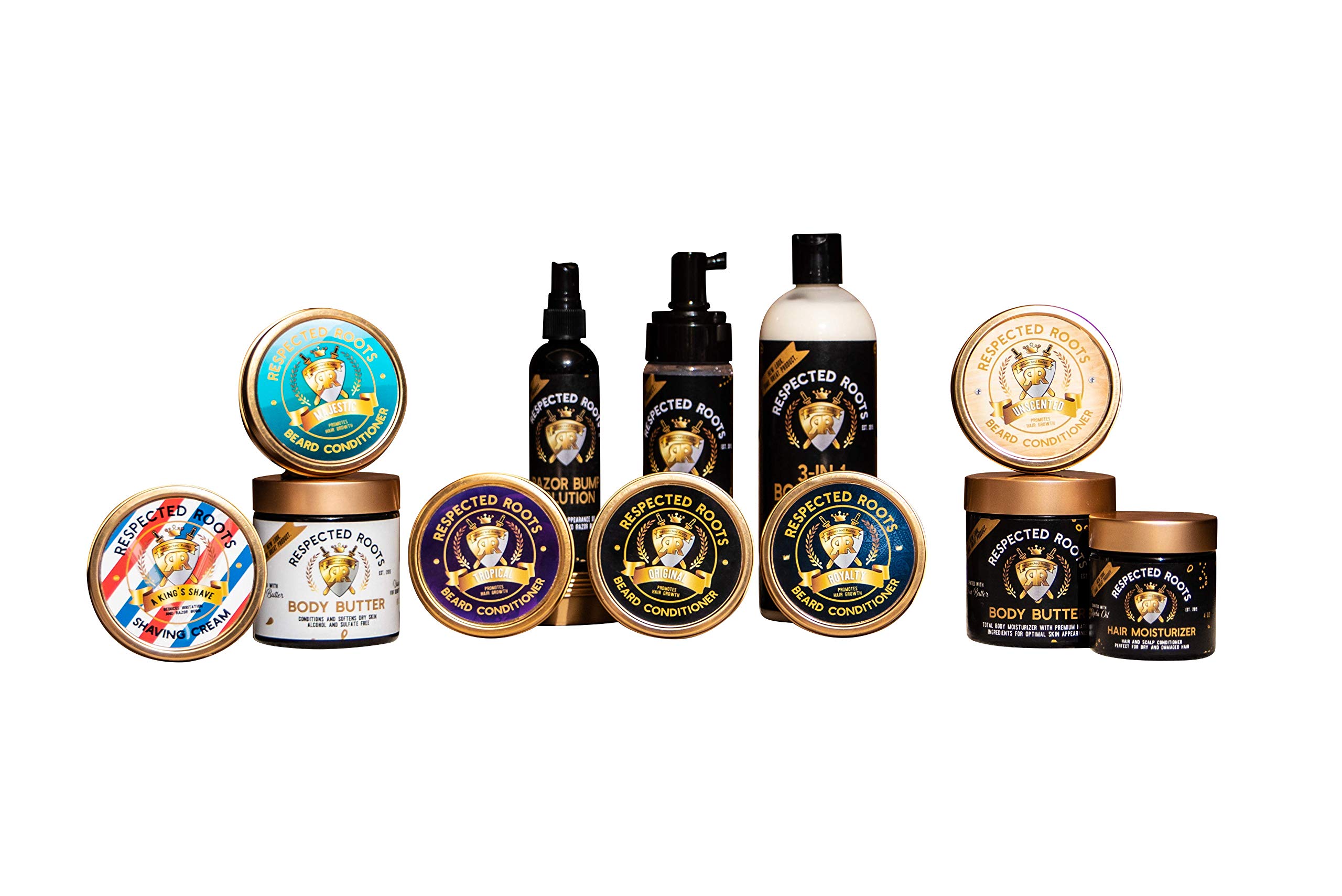 Respected Roots Natural Unscented Beard Conditioner Balm for Men with Shea Butter, Cocoa butter, Mustache Moisturizer, Facial Hair Conditioner, Beard Growth Balm