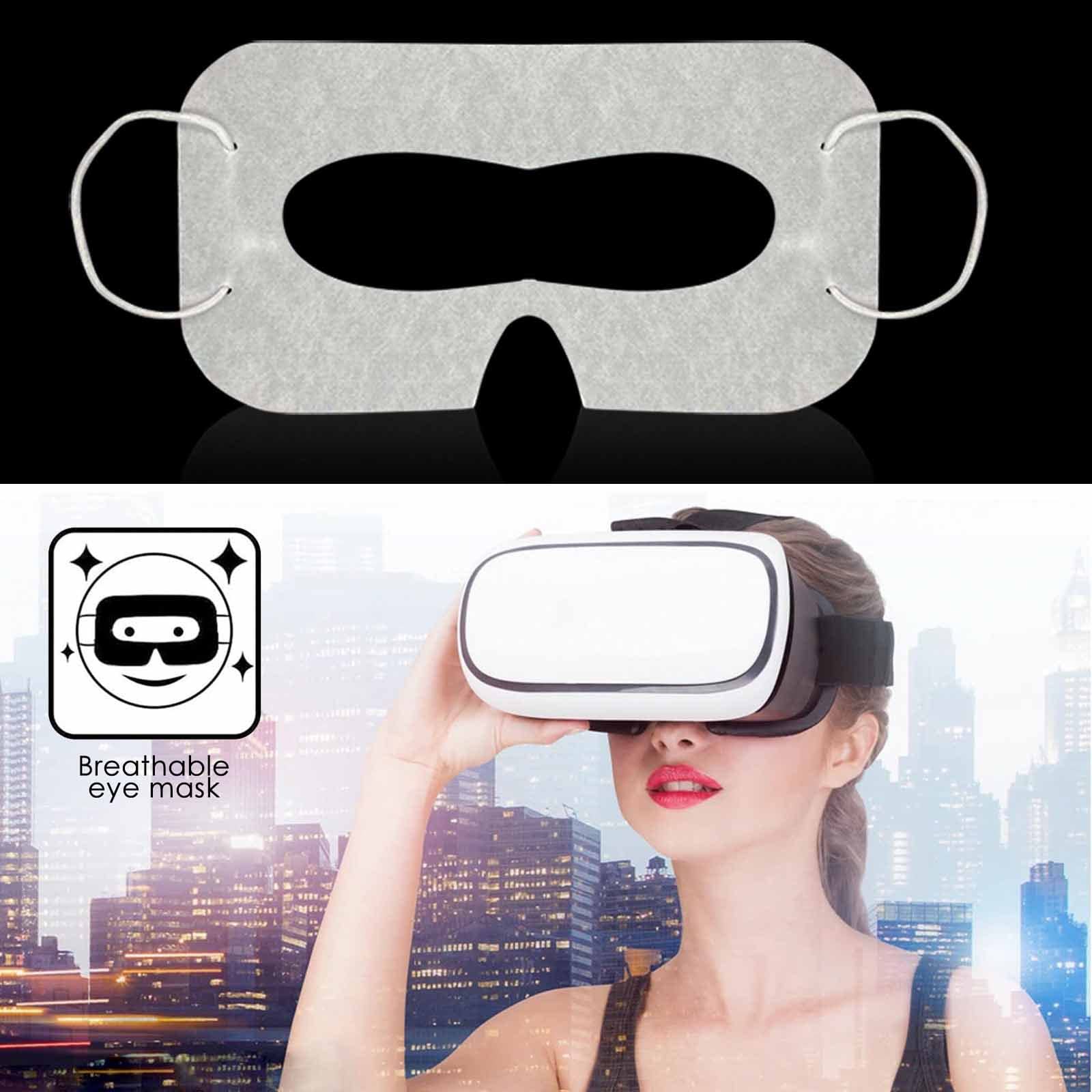 VR Silicone Accessories for Oculus Quest 2, VR Controller Grip Cover, Silicone Face Cover, Protective Lens Cover, Anti-Throw Protector with Adjustable Straps, Disposable Eye Cover