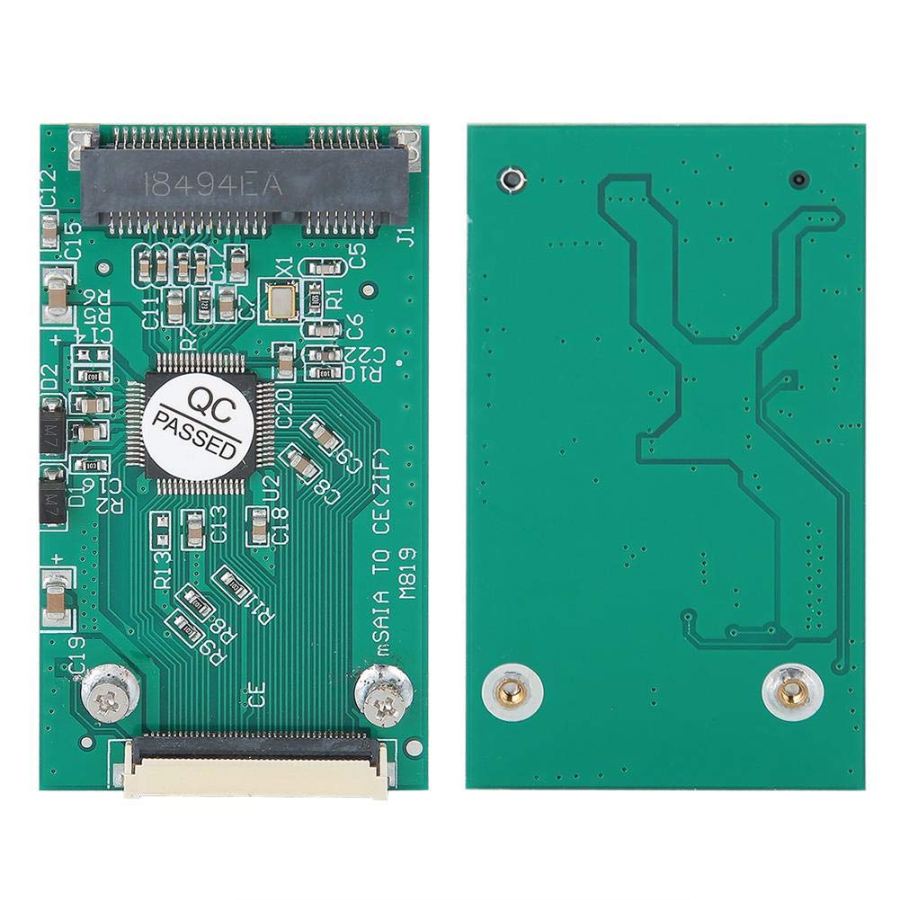Riser Card, ABS MSATA to CE/ZIF SSD Solid-State Drive Adapter, Computer Accessories Fit for Dell and Fit for Fujitsu (Green)