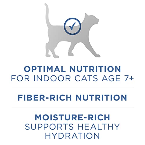 Purina ONE Grain Free, Natural Senior Pate Wet Cat Food, Vibrant Maturity 7+ Chicken & Ocean Whitefish Recipe - (Pack of 12) 3 oz. Pull-Top Cans