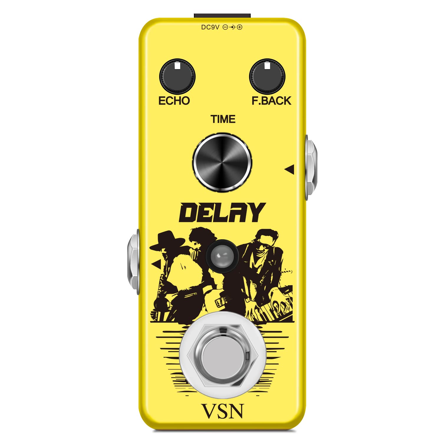 VSN Guitar Delay Pedal Analog Delay Guitar Effect Pedal Switching, Fully Vintage Delay True Bypass Analog Circuit Universal for Guitar True Bypass …