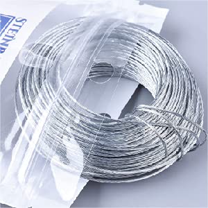 SENBACH 100Ft Picture Hanging Wire for Photos, Picture Wire for Mirrors, Clock, Art Work Support & Hanging up to 30lbs