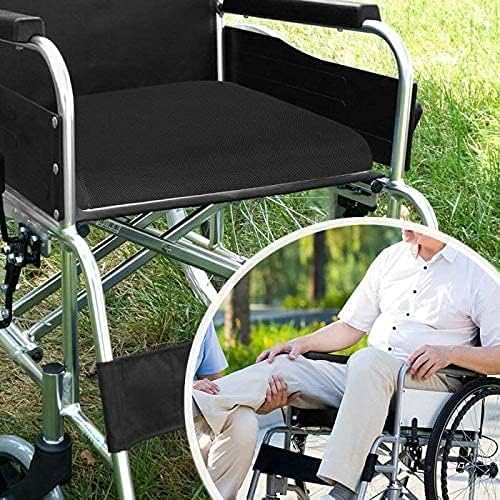 Seat Cushions for Office Chairs,Portable Memory Foam Seat Cushion for Coccyx Non Slip Bottom with Carry Handle,Washable Cover (Black)