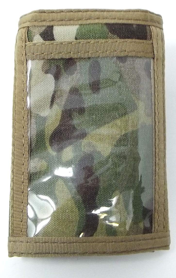 Rainbow of California Military Camouflage Trifold ID Wallet. Outside & Inside ID Hook n Loop. USA Made (Multi-Cam)