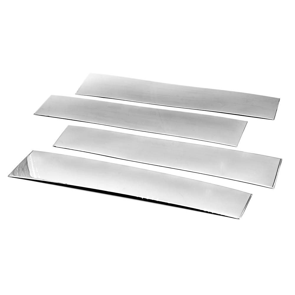 Sizver Polished Stainless Steel Pillar Posts Accent Covers for 2004-2014 F-150 ^Super/SuperCrew Cab^