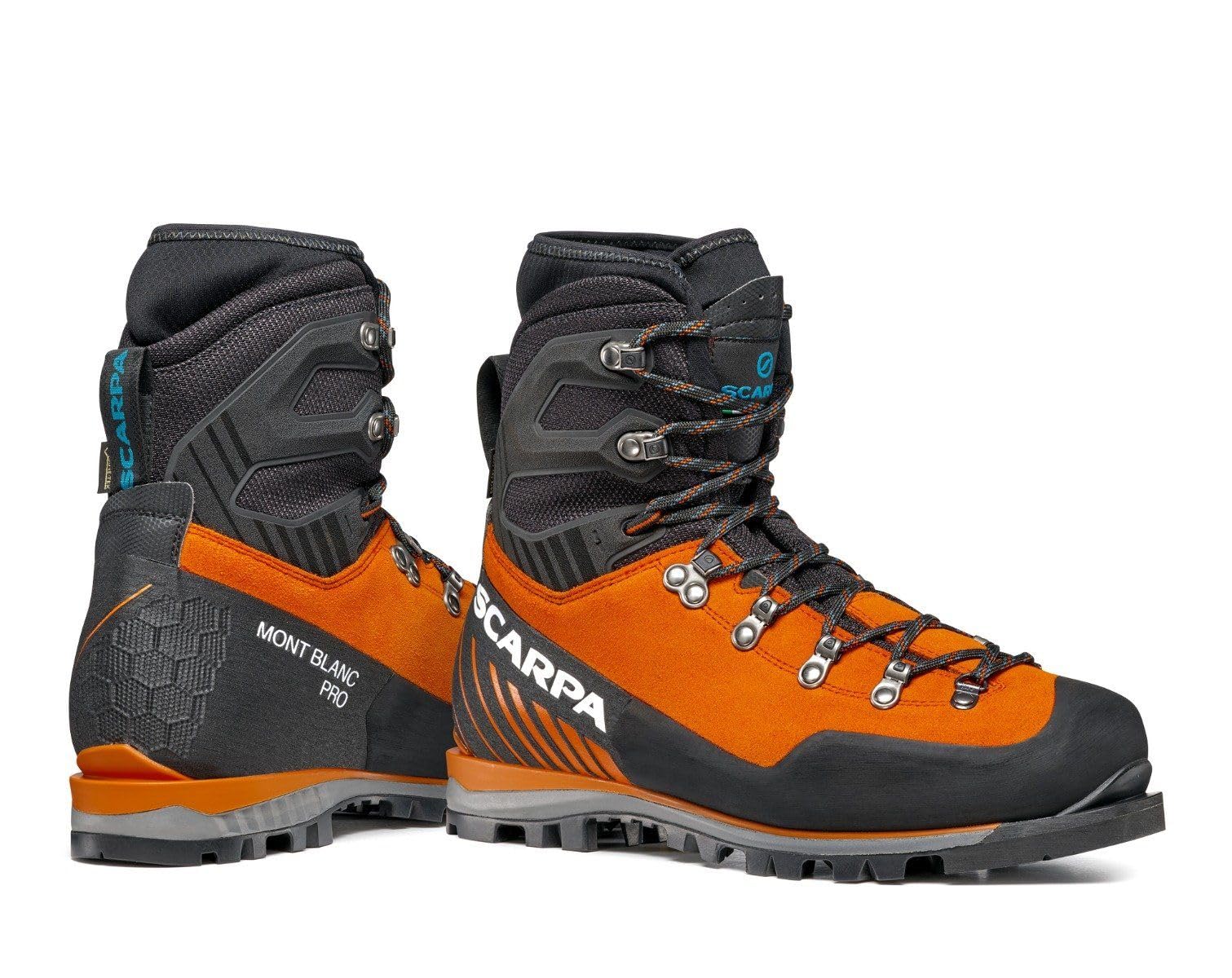 SCARPA Men's Mont Blanc Pro GTX Waterproof Gore-Tex Boots for Hiking and Mountaineering - Tonic - 9.5-10