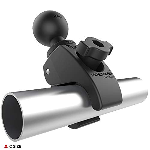 RAM Mounts RAP-404U Tough-Claw Medium Clamp Ball Base with C Size 1.5" Ball for Rails 1" to 1.6"