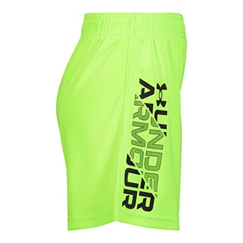 Under Armour UA Prototype Wordmark Short, Lime Surge, 7