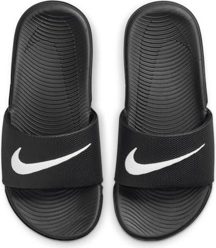 Nike Kawa Slide GS/PS 819352 Junior Slides (UK 4.5 us 5Y EU 37.5, Black White 001)