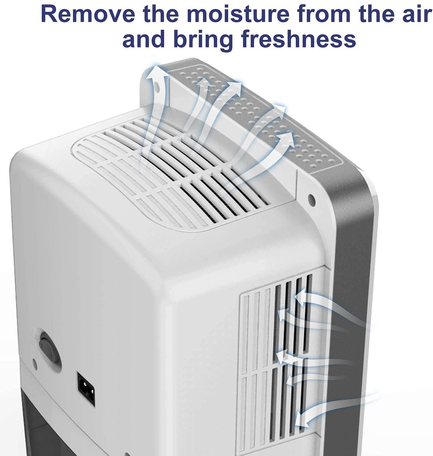 SEAVON Dehumidifiers for home, 2800 Cubic Feet (269 sq. ft) Dehumidifiers with 1500ml capacity for Basements, Bathroom, Bedroom, RV, Wardrobe, Auto Shut Off
