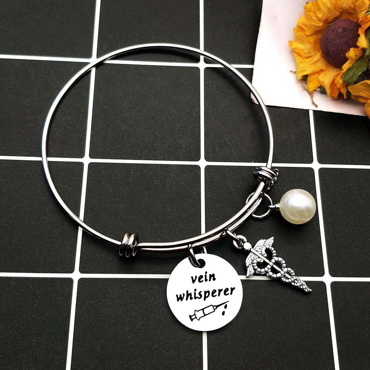 Phlebotomist Gift Phlebotomist Bracelet for Women Phlebotomy Technician Nurse Gift Phlebotomy Student Graduation Gift for Technician Hematologist Medical Technologist Birthday Gif for Medical Lab Tech