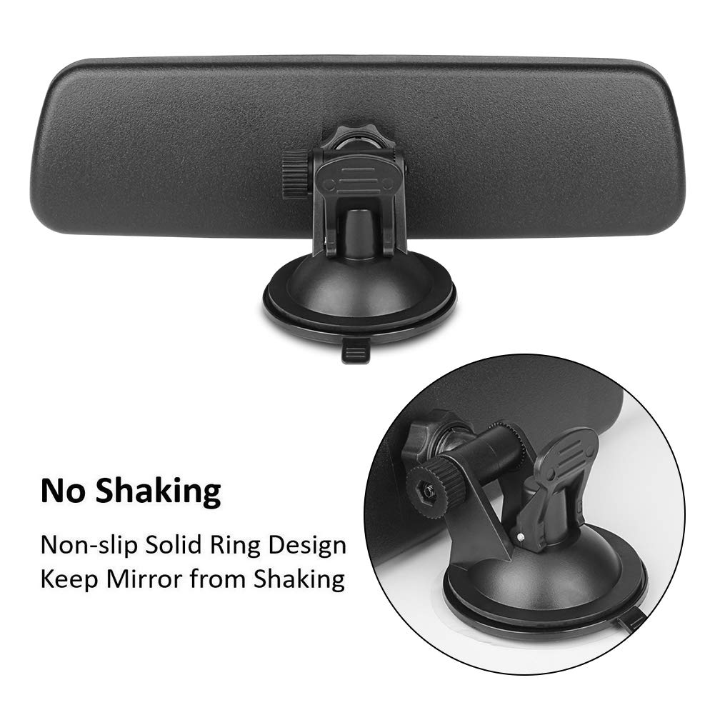 Safety Car Seat Mirror for Rear Facing Infant, Universal Car Truck Interior Rear View Mirror Adjustable White backseat Mirror ANTI GLARE Suction Cup, Baby Mirror for Car (Width 24.8cm/9.76in)