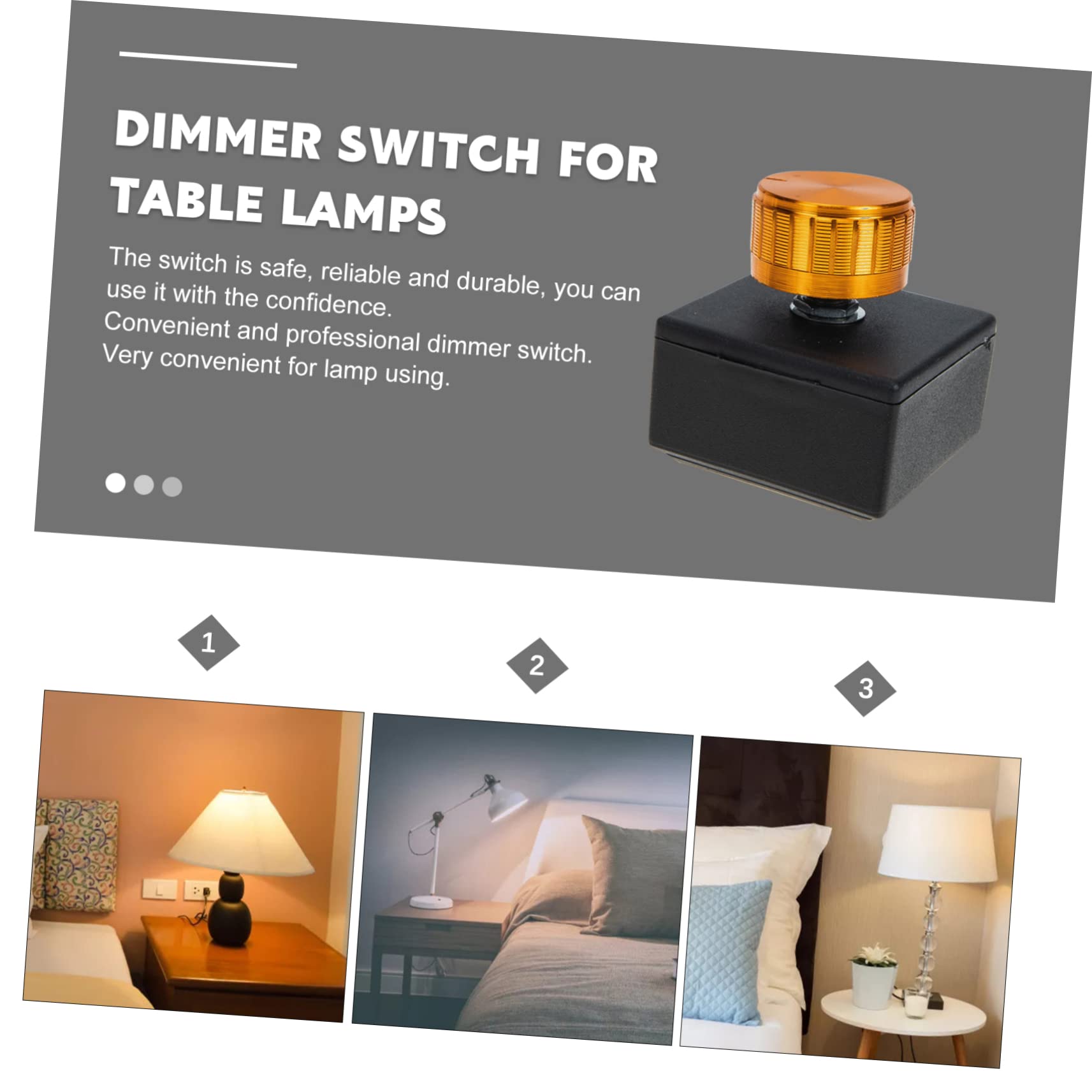 Uonlytech Dimming Stainless Steel Socket Light dimmer knob knob Light Modulator Gas Stove Lamp Dimmer Control Component Turntable dial Electrical Light