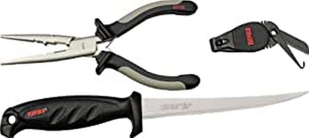 Rapala Combo Pack 6 1/2 Pliers / Falcon Fillet Knife / Clipper/ Sheath