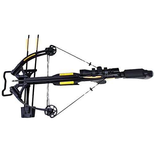 SAS Authoirity 175lbs Compound Crossbow 4x32 Scope Package (Black)