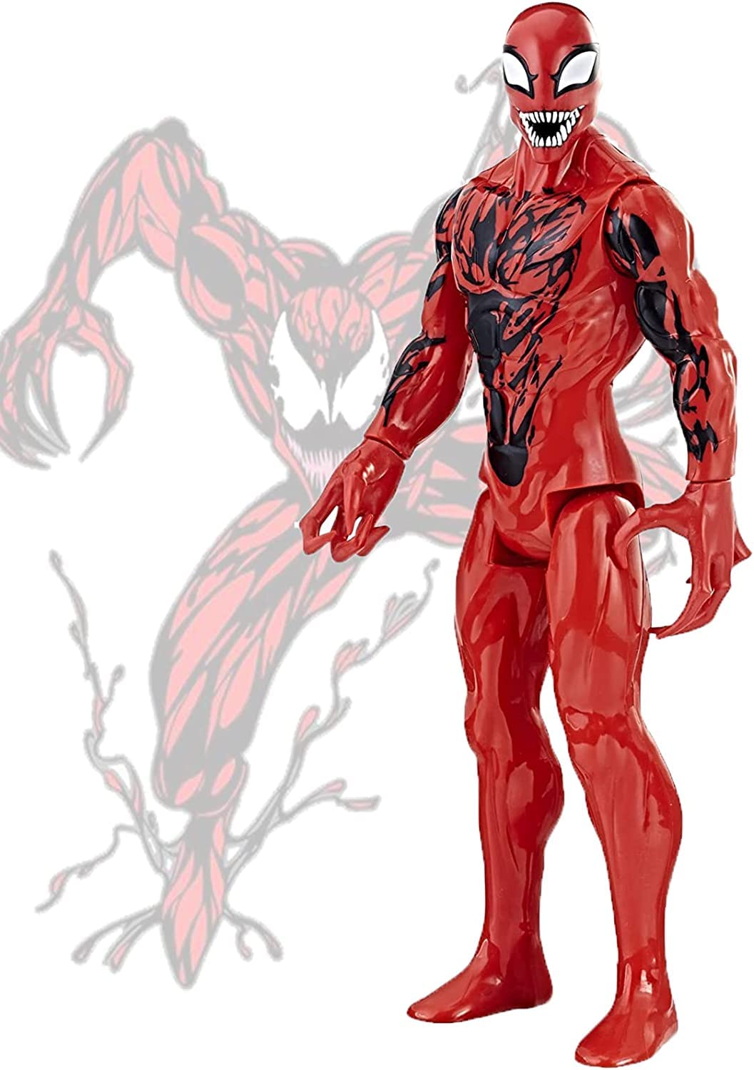 Venоm Titan Hero Series -Cɑrnage Action Figure - 12 inch Cɑrnage Toy Y