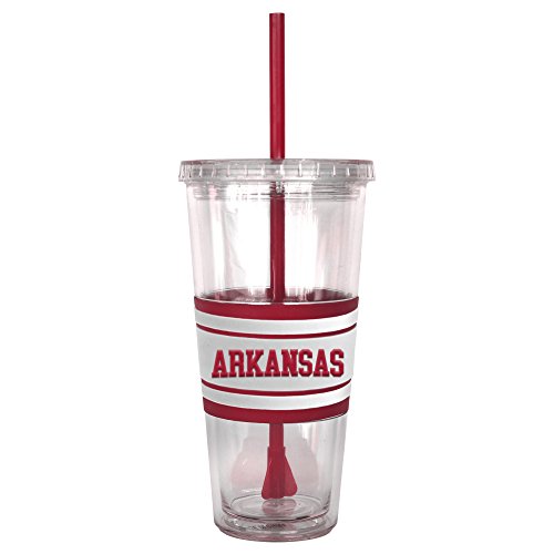 NCAA Arkansas Razorbacks Hype Straw Tumbler, 22-ounce