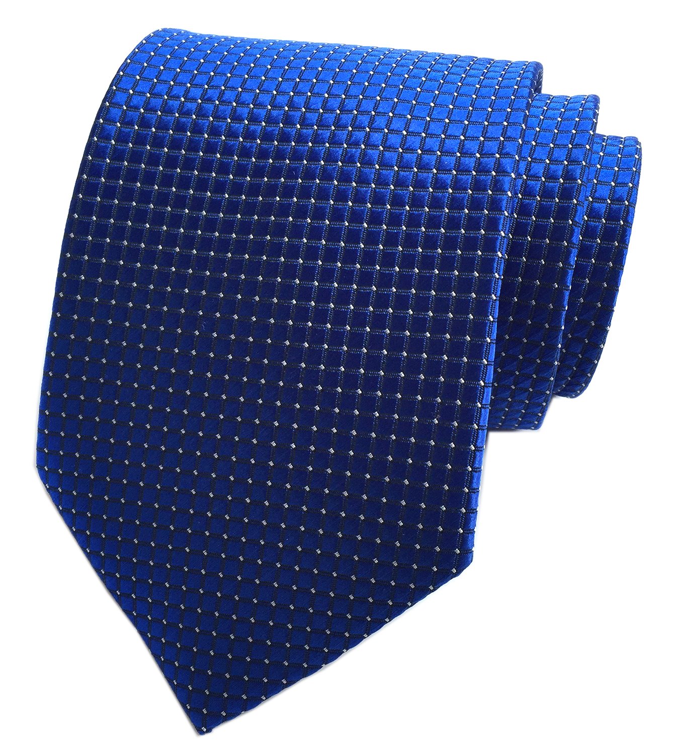 Secdtie Mens Royal Blue Silk Cravat Ties Woven Dance Formal Neckties Gift Ideal