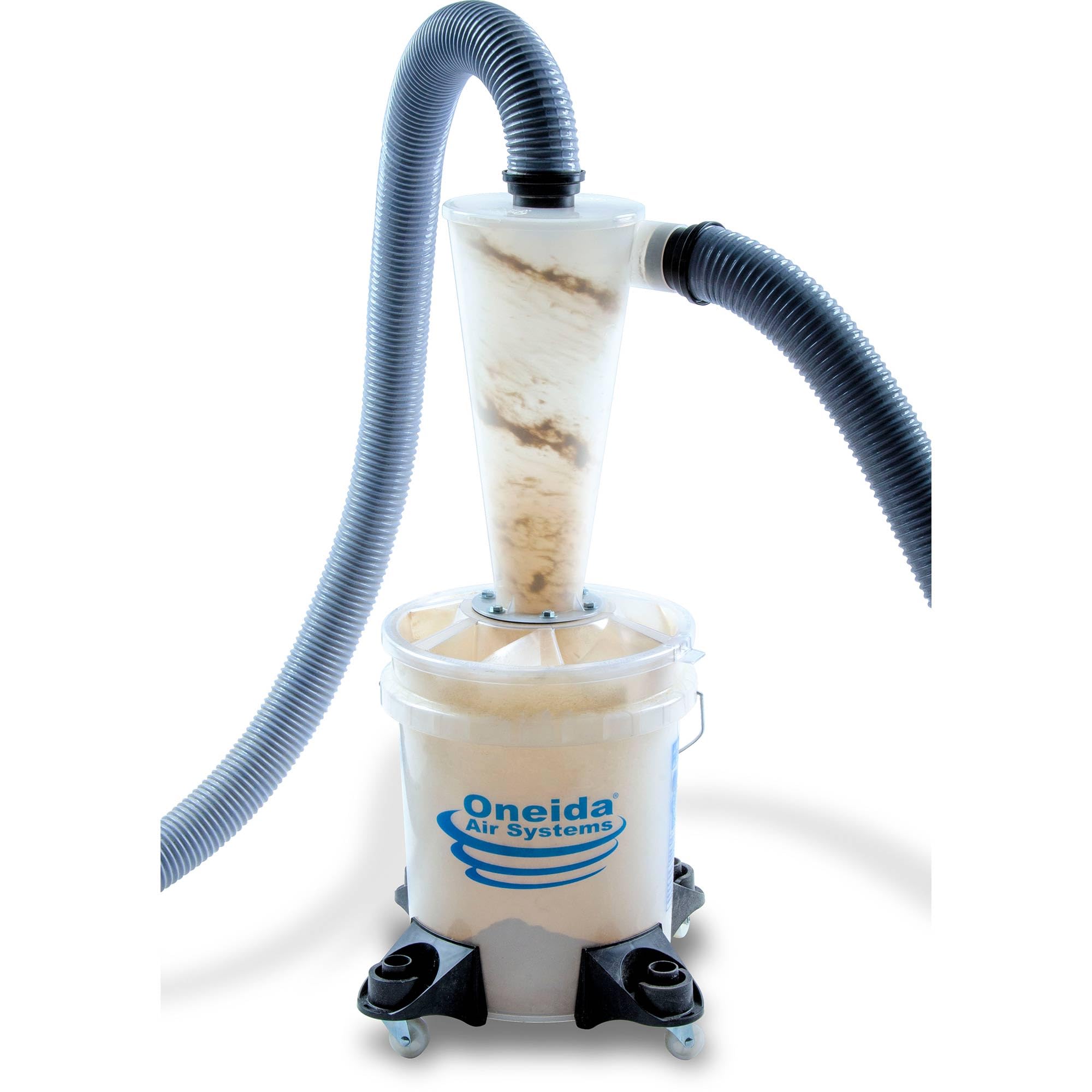 Oneida Air Systems Dust Deputy Deluxe Cyclone Separator Kit with Collapse-Proof Buckets for Wet/Dry Shop Vacuums (DD Deluxe 5-Gal)