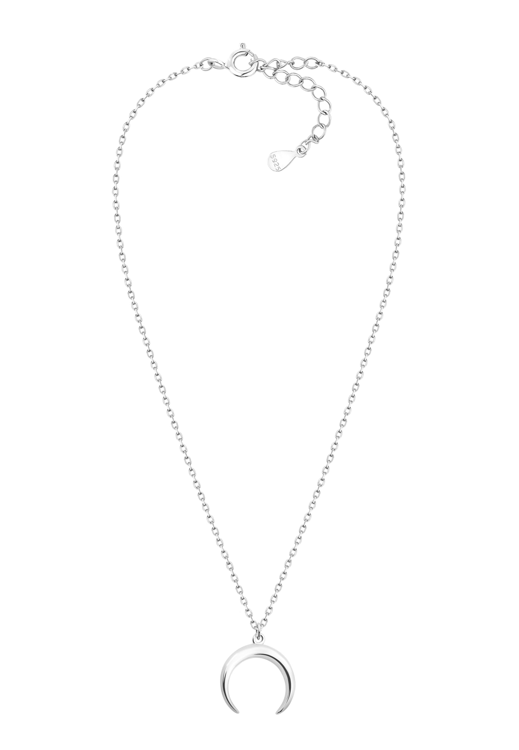 Sofia Milani - Women's Necklace 925 Silver - Moon Pendant - 50228