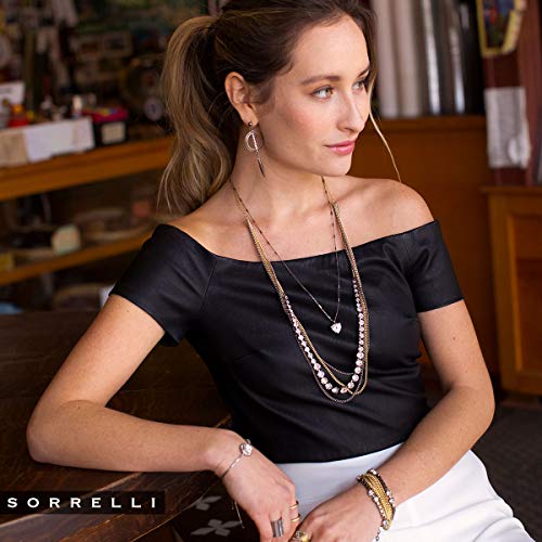 Sorrelli Layer It On Multi-Strand Necklace, Mixed Metal Finish, Crystal