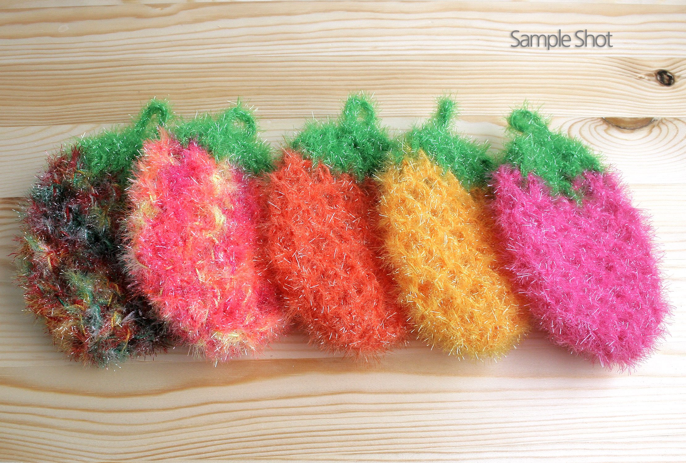 Rainbow Crochet Yarn 10 Skeins Assorted Colors 100% Polyester