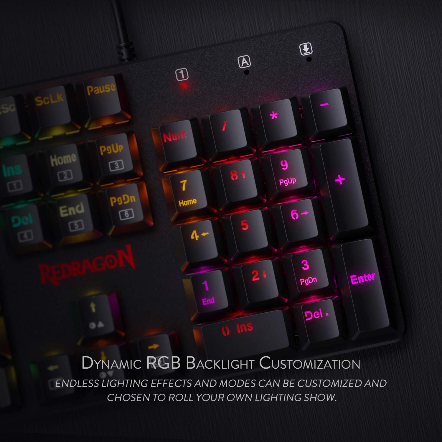 Redragon K589 Shrapnel RGB Low Profile Mechanical Gaming Keyboard, 104 Keys Anti-ghosting Mechanical Keyboard with Linear & Quiet Red Switches, Fast Actuation with Less Travel and Smooth Keys