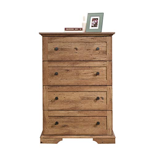 Sauder New Grange Dresser, L: 34.72" x W: 17.68" x H: 50.87", Vintage Oak Finish