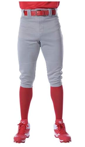Rawlings Mens Knee High Baseball-pants, Grey, Medium US