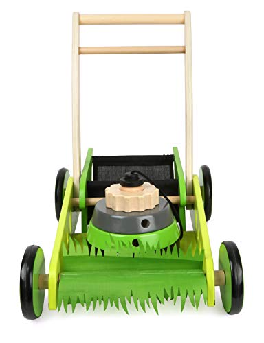 small foot wooden toys Lawn Mower & Baby Walker playset Designed for Children 12+ Months