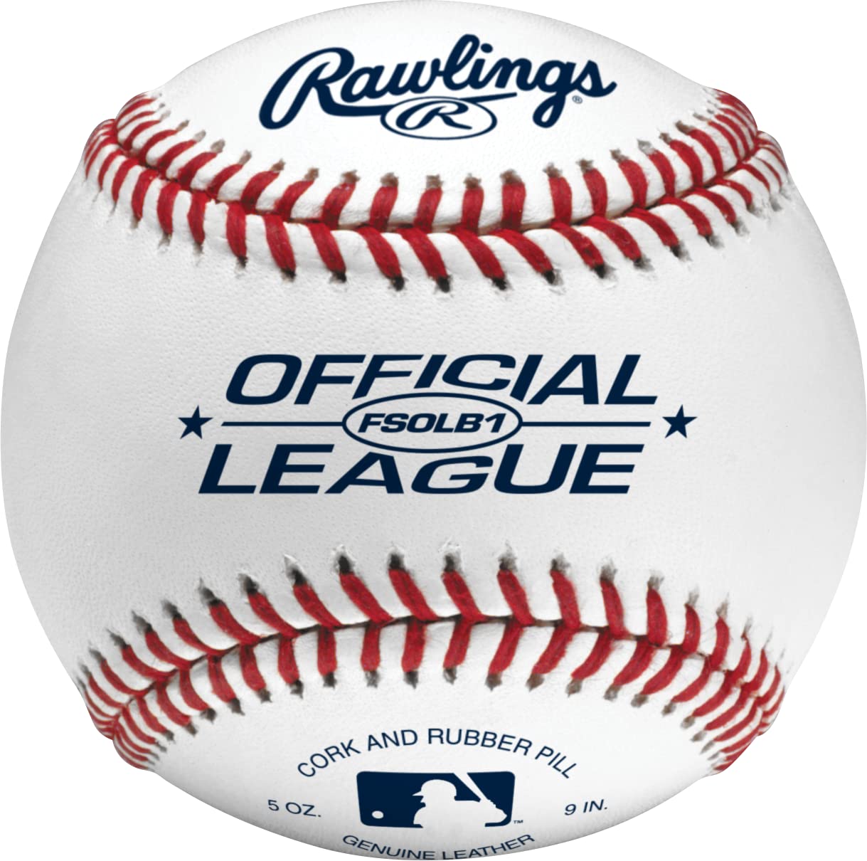 Rawlings | FLAT SEAM Official League Baseballs | FSOLB1 | Youth/14U | Recreational Use Practice | 12 Count