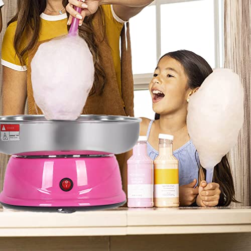 URHELP Candy Cotton Maker Easy Clean Candy Floss Machine for Kids' Birthday Party Christmas Day