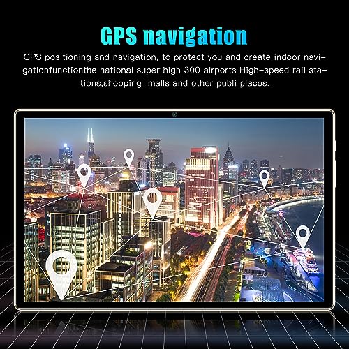 SHYEKYO Gaming Tablet, Aluminum Alloy Octa Core CPU 8MP 16MP HD Camera Tablet 10.1 Inch FHD for Production (US Plug)